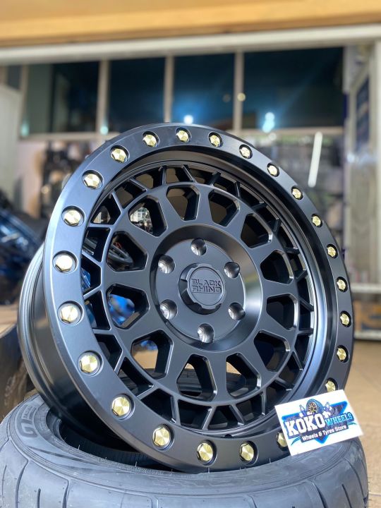 velg off road R18 black rhino primm original untuk pajero fortuner ...