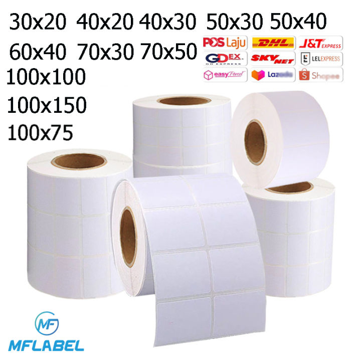 Thermal stickers, waybill stickers wrapping paper 100x150 100x75 70X30 ...