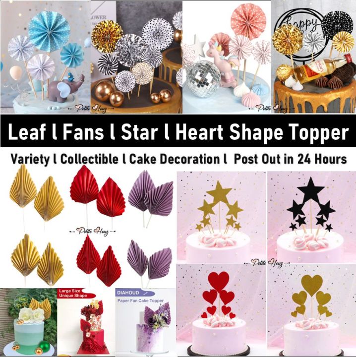 [Petite Houz] 7Pcs Cake Toppers Set Wedding Birthday Cake Decor Tools ...