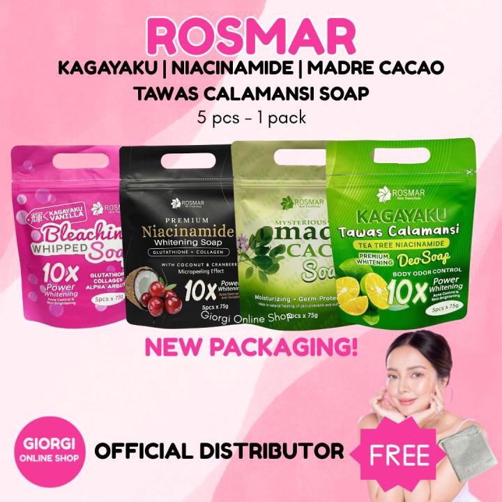 ROSMAR KAGAYAKU SOAPS 75g | 5 pcs - 1 pack | NEW PACKAGING 2025 ...