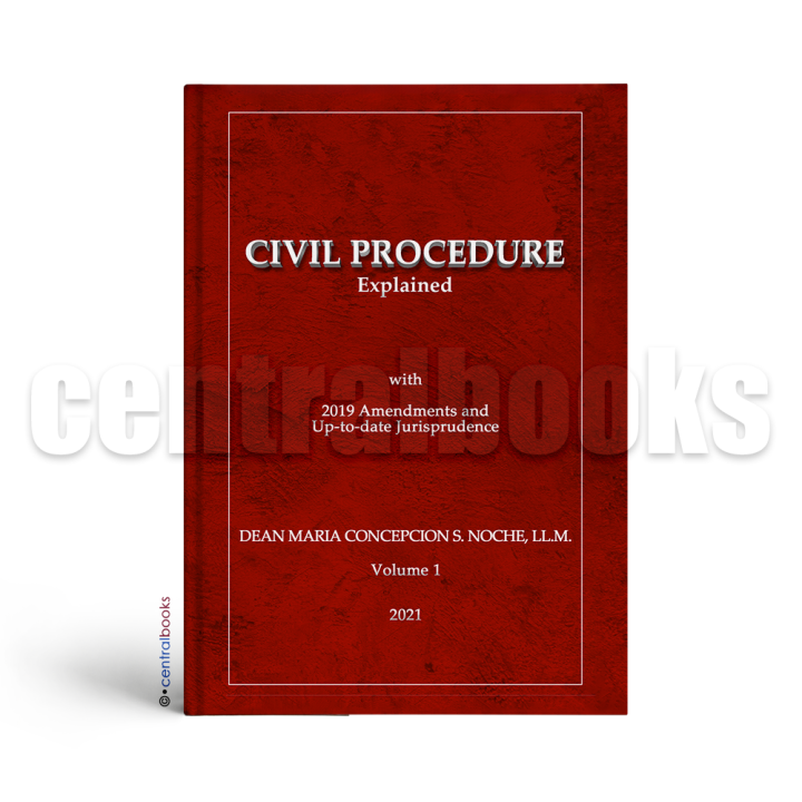 Civil Procedure Explained Volume 1 and 2 by Dean Maria Concepcion Noche ...