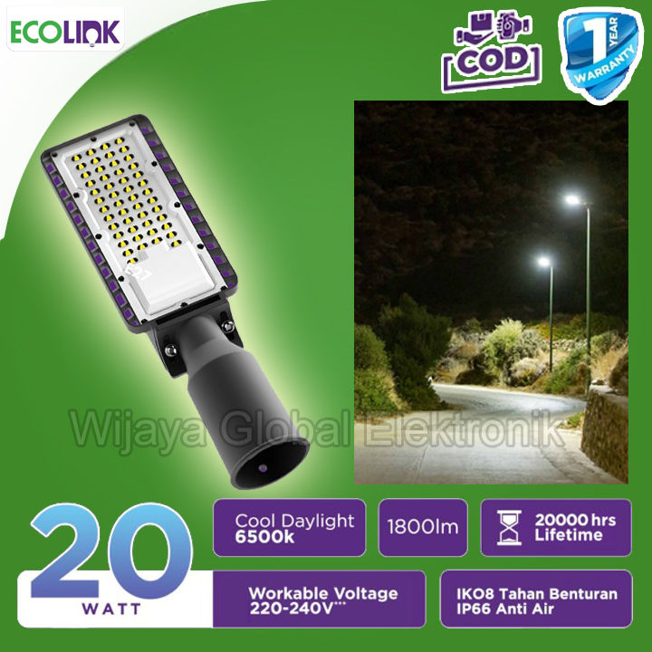 [BISA COD] - Lampu Jalan PJU LED ECOLINK / Lampu Penerangan Jalan Umum Sorot LED / Lampu Outdoor ...