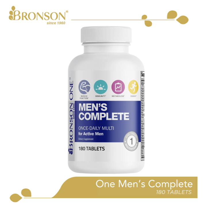 Bronson One Mens Complete Daily Multivitamins 180CT | Lazada PH