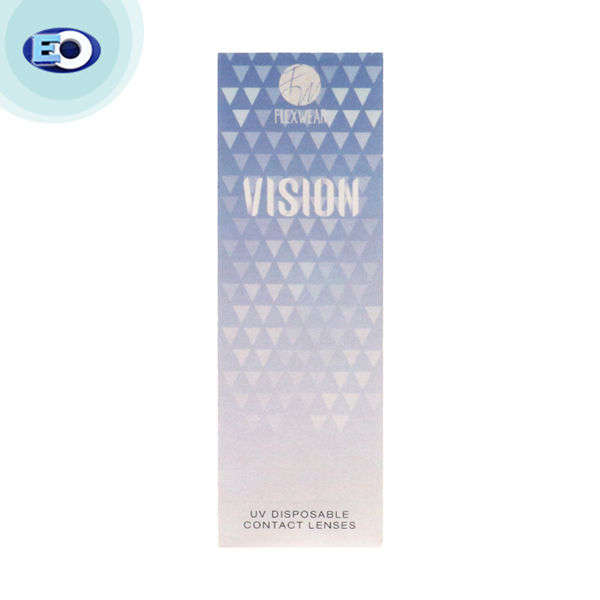 EO Flexwear Vision UV Disposable Clear Contact Lens (Clear Graded ...