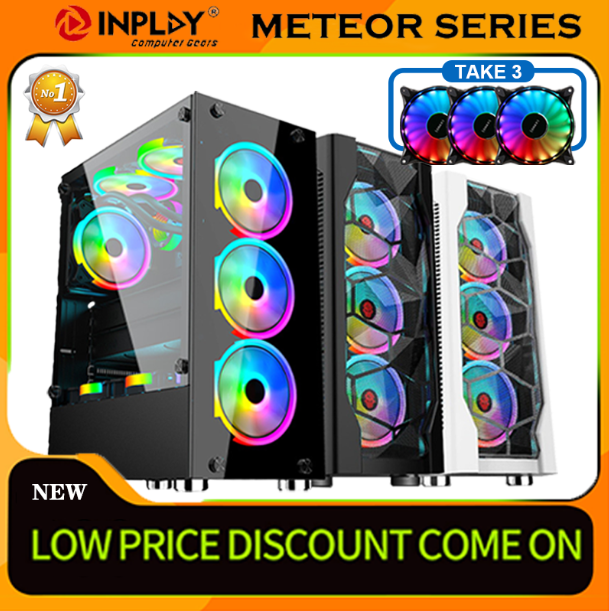 🥇NO1 INPLAY PC Case Computer Gaming Case Desktop case Matx case With 6 ...