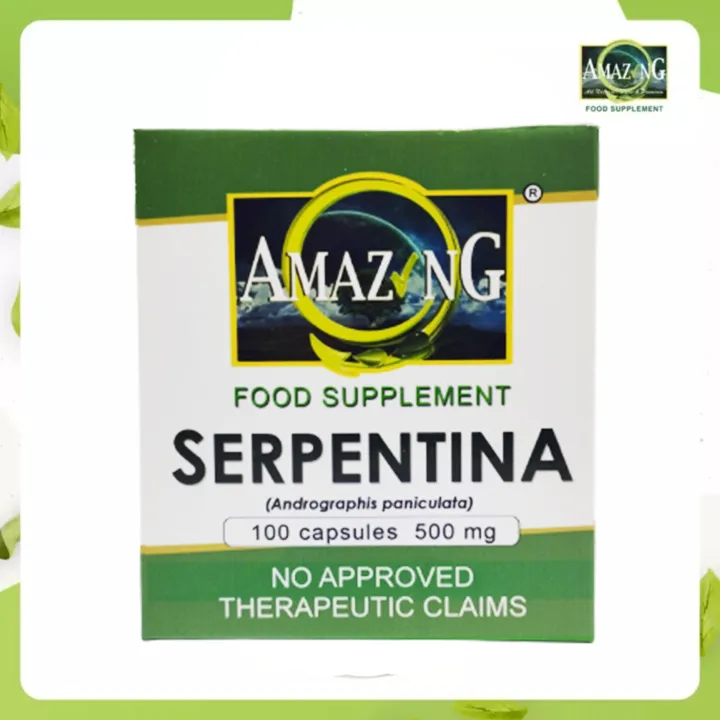 Serpentina Capsules -BOX OF 100 - Amazing Serpentina Food Supplement ...