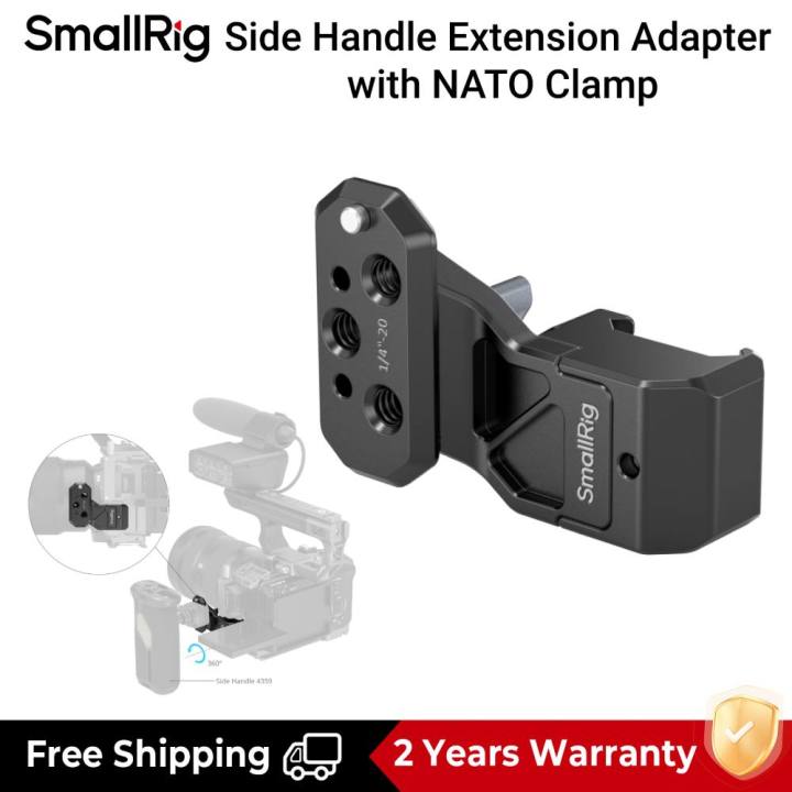 SmallRig Side Handle Extension Adapter Part with NATO Clamp for NATO ...