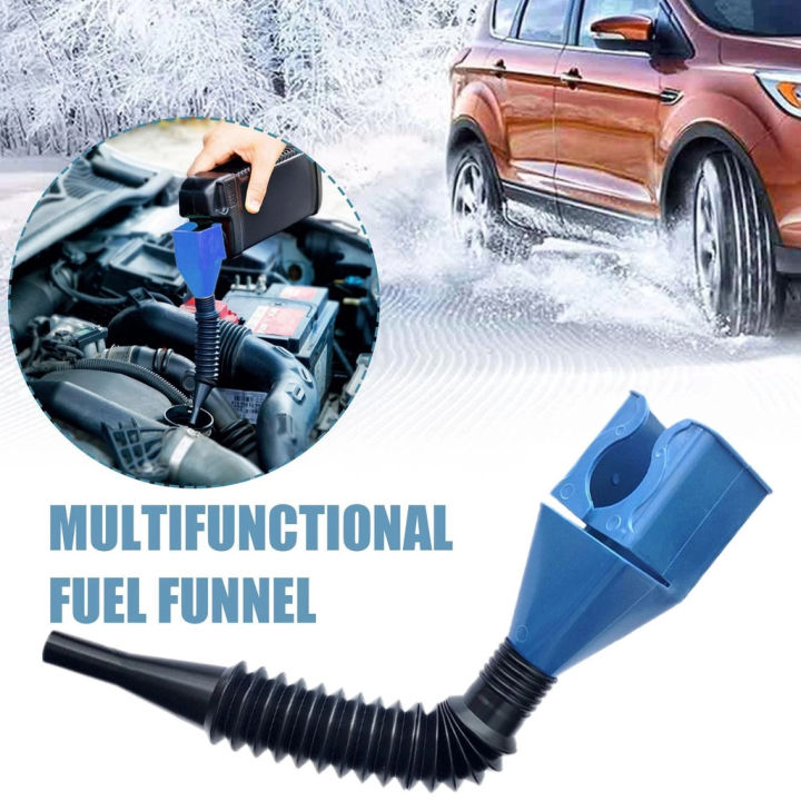 Car Telescopic Hose Refueling Funnel Portable Foldable Funnel Elongated ...