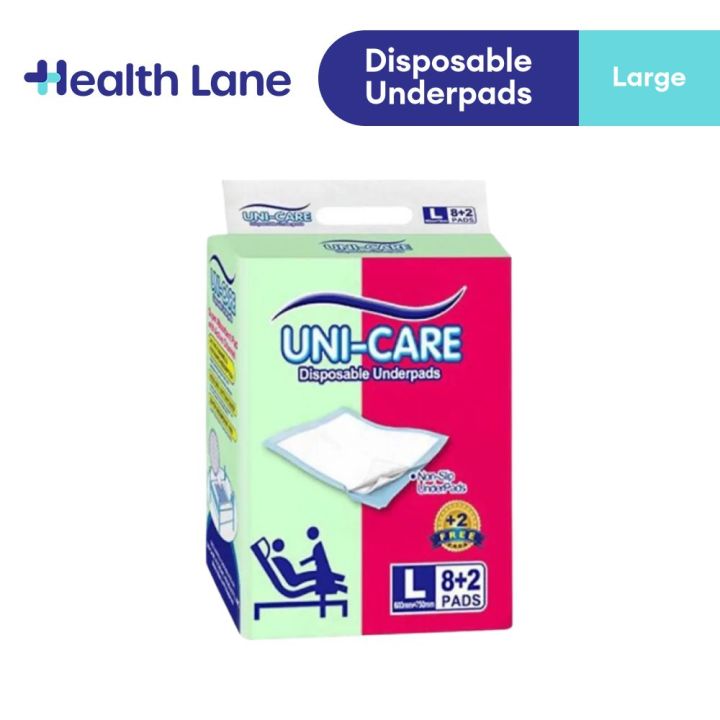 Uni-Care Disposable Underpads Packed 8+2 Large | Lazada PH