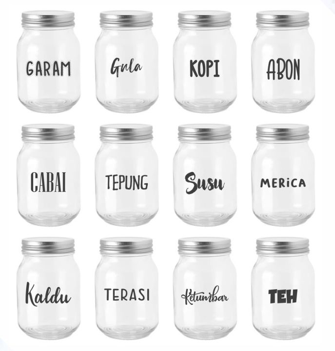 Label Nama MADU - Label Bumbu Dapur / Label Sticker / Sticker Nama ...