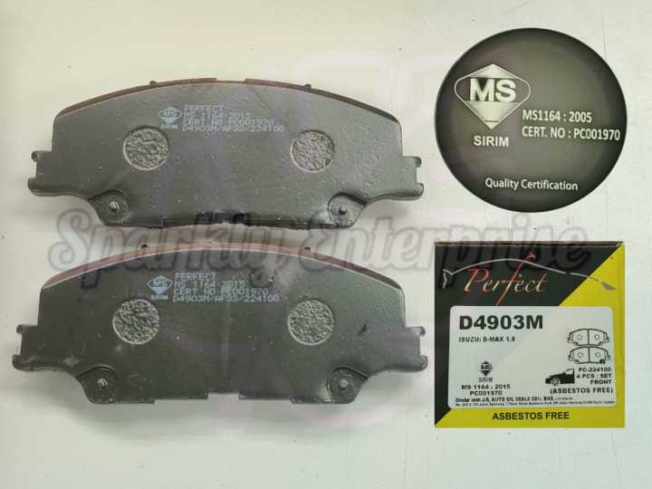 FRONT BRAKE PAD - ISUZU D-MAX 1.9 2021 D4903 | Lazada