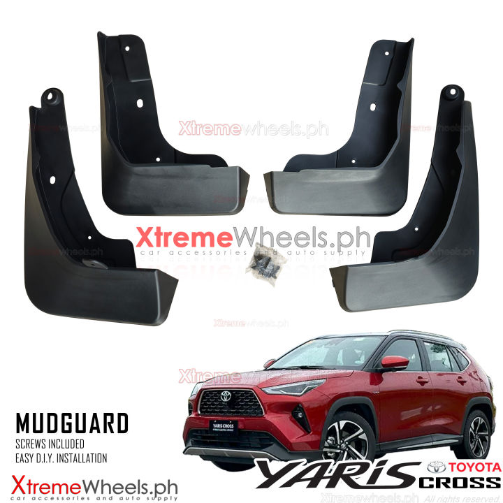 Toyota Yaris Cross 2022 to 2026 4pcs Mud Guard Thailand Made Heavy Duty Mud Flash / Splash Guard ...