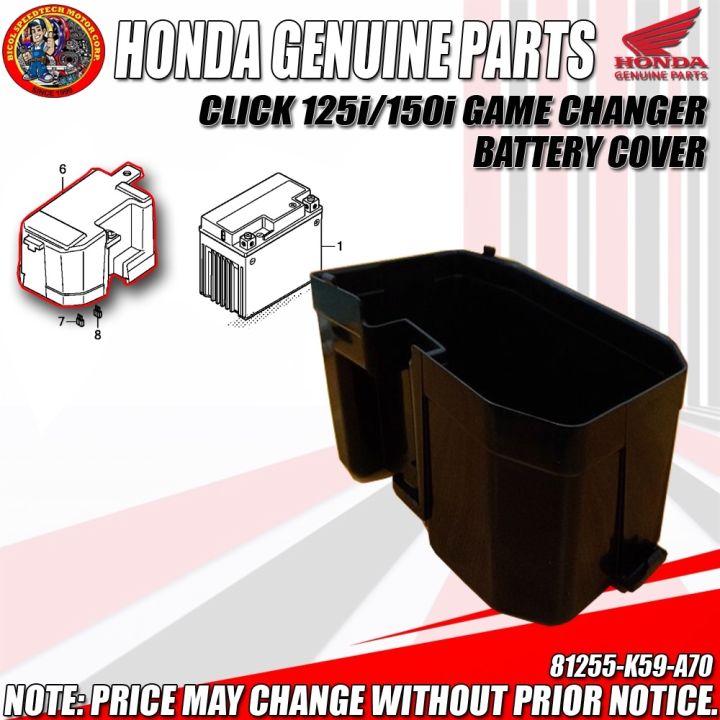hot CLICK 125I/150i GAME CHANGER BATTERY COVER (HPI) (GENUINE: 81255 ...