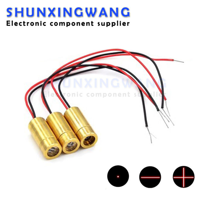 Laser Head 650nm 9mm 3V 50mW Laser Cross Diode Module Red Copper Head ...
