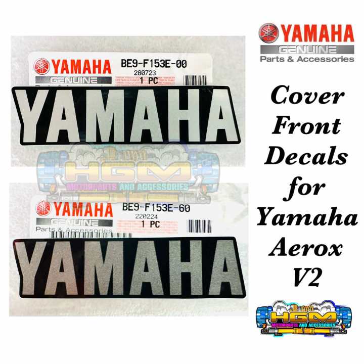 DECALS FOR COVER FRONT/FENDER FOR AEROX V2 | GENUINE PARTS | BE9-F153E ...