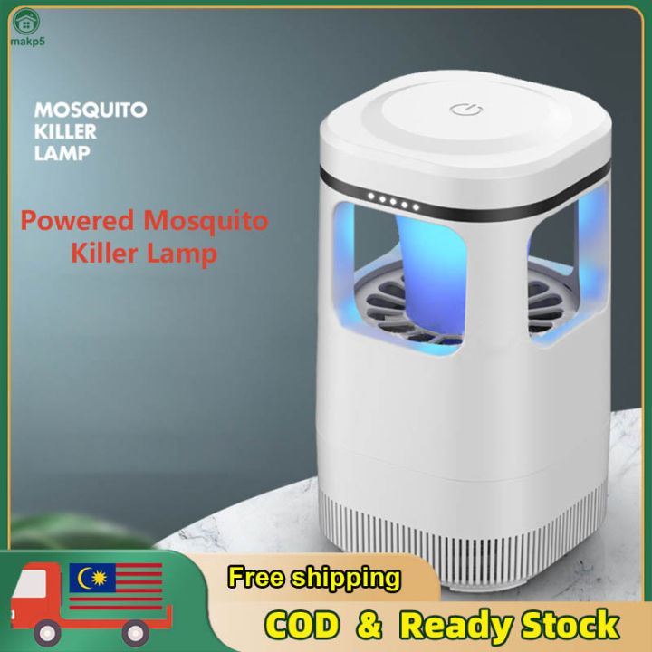 USB Powered Mosquito Killer Lamp UV Light Fly Insect Trap Mosquitoes ...