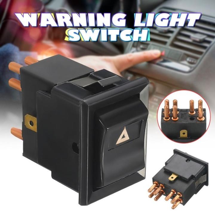 7 Pins Black Hazard Warning Lamp Switch For Land Rover Defender 90 110 ...