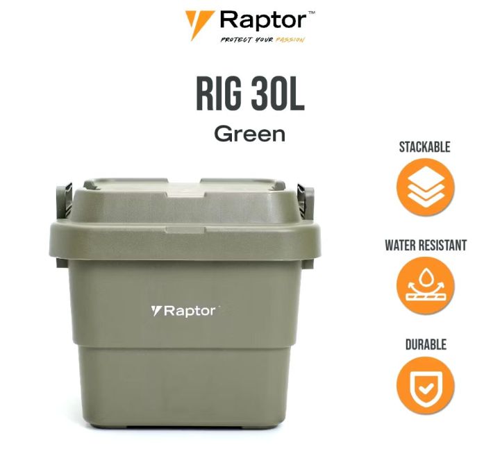 Raptor Storage 30L Rig Trunk Cargo Box Stackable | Lazada PH