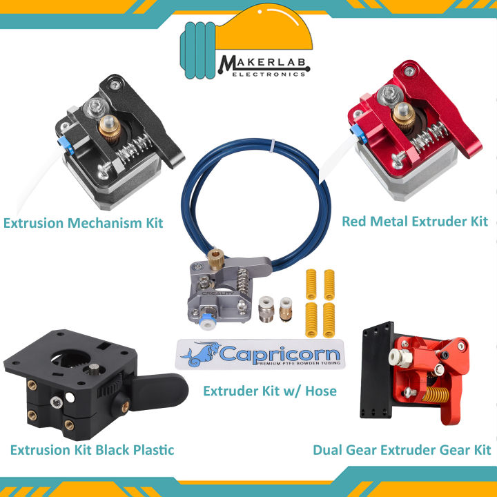 Dual Gear Aluminum Extruder Gear Kit | Upgraded Extruder Kit for Ender 3 | CR10 Series ...