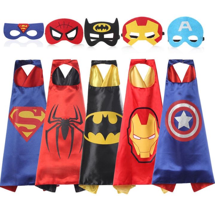 Halloween cloak Toddler Kid Superhero Fancy Boy Girl Costume Cape Mask ...