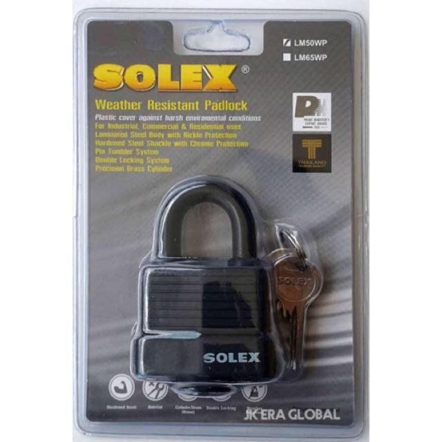 SOLEX LAMINATED WEATHER RESISTANT PADLOCK (MADE IN THAILAND) | Lazada