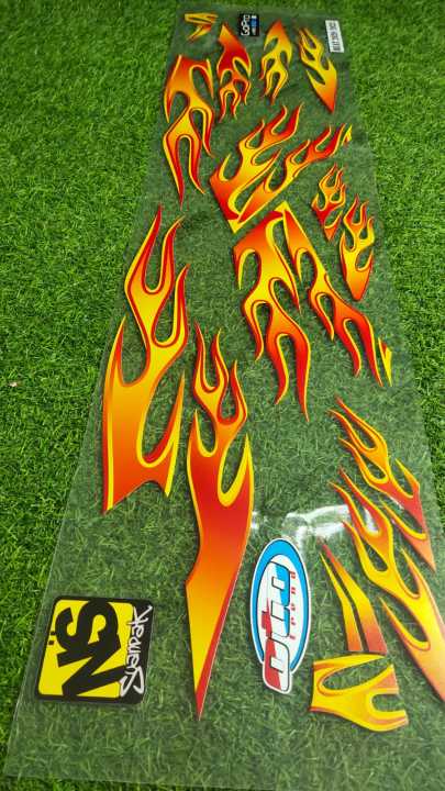 STRIPING 2020 SAMPAI 2023 DULUXE ISS TRANSPARAN POLET STICKER API ...