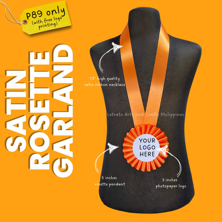 Handcrafted Rosette Award Ribbon Garland - Perfect for Recognition ...