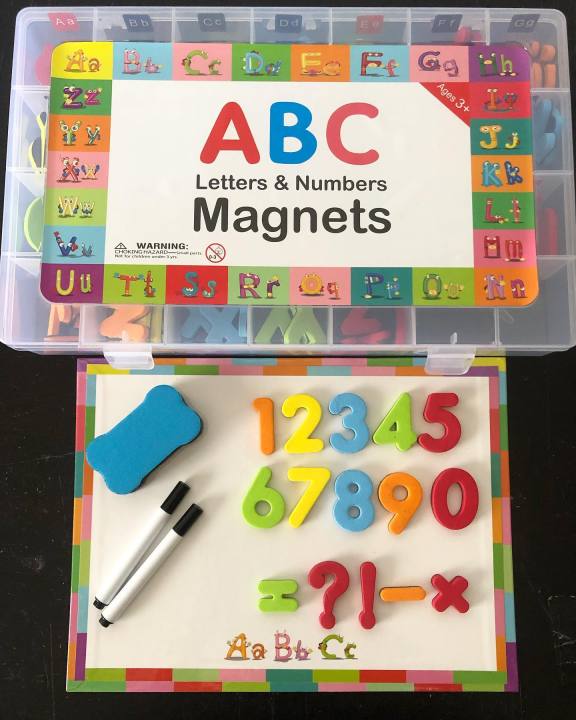 Magnetic Alphabet and Numbers kit educational toys | Lazada PH