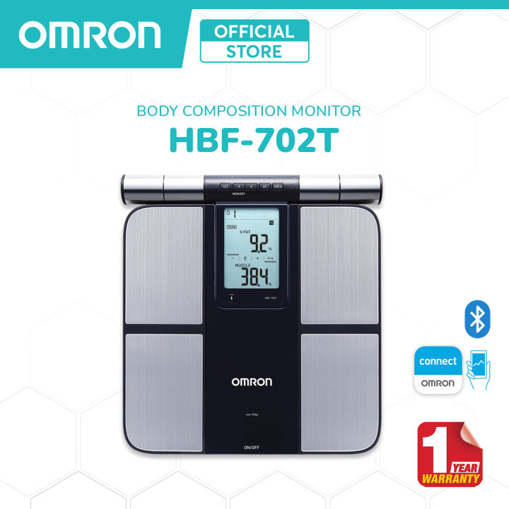 Omron HBF-702T Digital Body Composition Monitor Weighing Weight Scale ...
