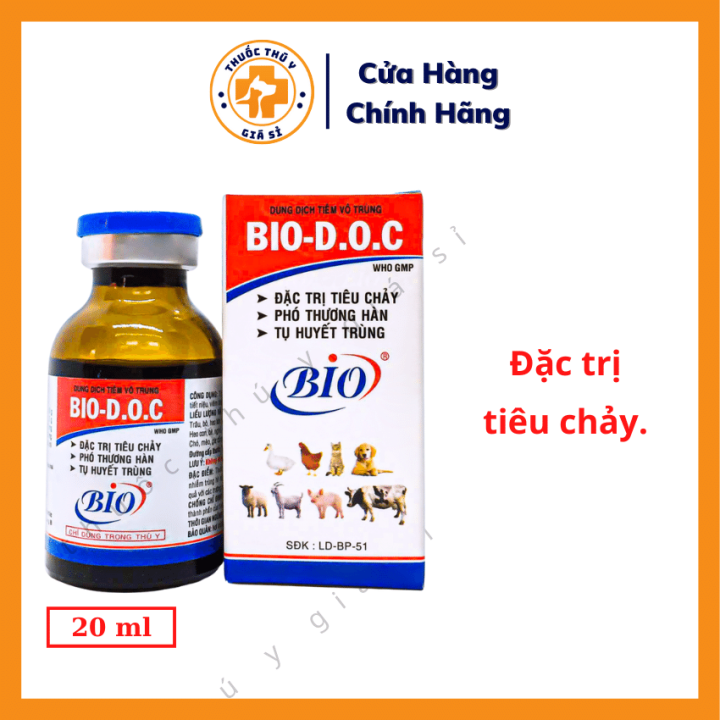 "Hoàn tiền đến 10%" Bio DOC 20ml - Trị Bệnh Tiêu Chảy, Phó Thương Hàn, Tụ Huyết Trùng, Sốt, Bỏ ...