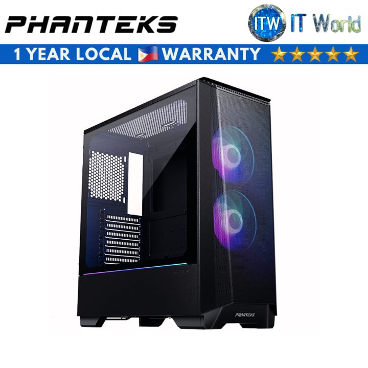 Itw | Phanteks Eclipse P360A Black D-RGB Mid Tower Tempered Glass ...