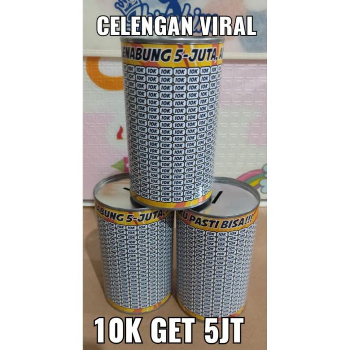 Celengan Target Viral | Tabungan Target Viral | Lazada Indonesia