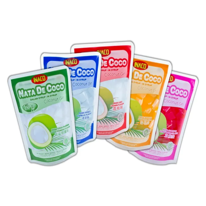 Natadecoco Inaco Nata De Coco Mango Strawberry Cocopandan Lychee ...
