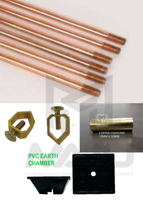 (rod only) MAJU Copper rod earth rod 12mm (rod only) (153cm /5ft ...