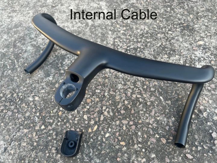 New Model Full Black Matte Finish 5D Integrated Carbon Handlebar Full ...