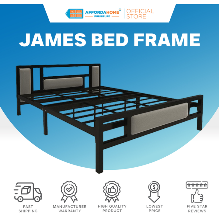 ♗JAMES METAL BED FRAME - Affordahome Furniture | Lazada PH