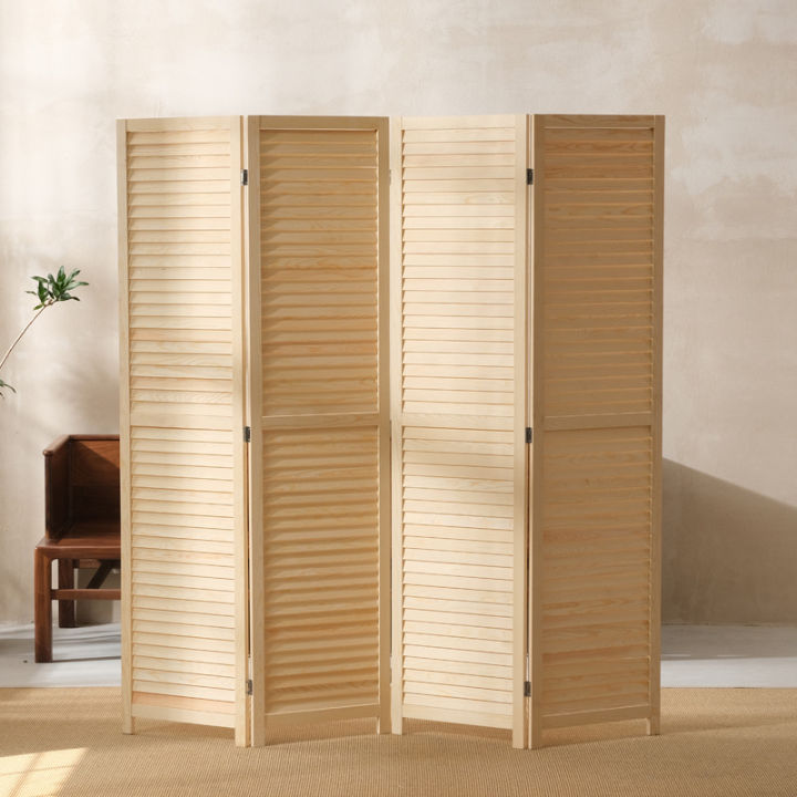 (Base included)Solid Wood Room Divider, Folding Privacy Screen ...