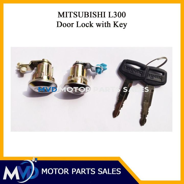 Mitsubishi L300 Door Lock with Key L-300 Door Cylinder Front Left and ...