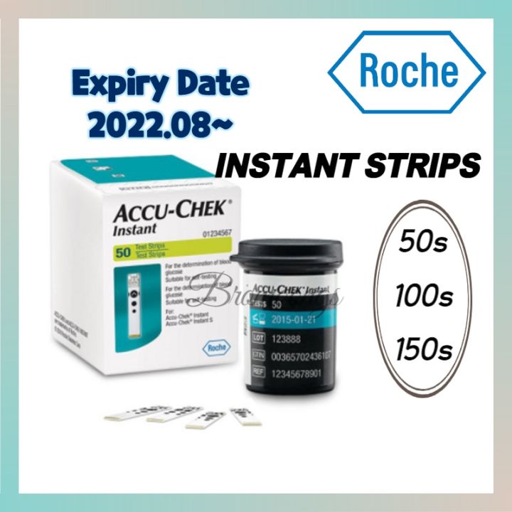 ACCU CHEK Instant Blood Glucose Test Strip Paper (~08.22) | Lazada PH