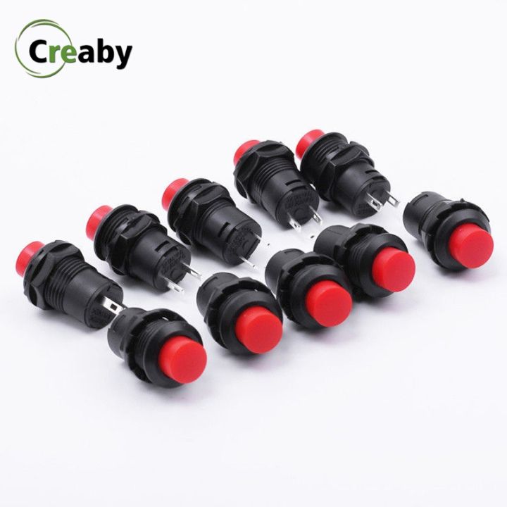 5pcs 12mm Round Self-Locking Push Button Switch ON-OFF Car Boat ...