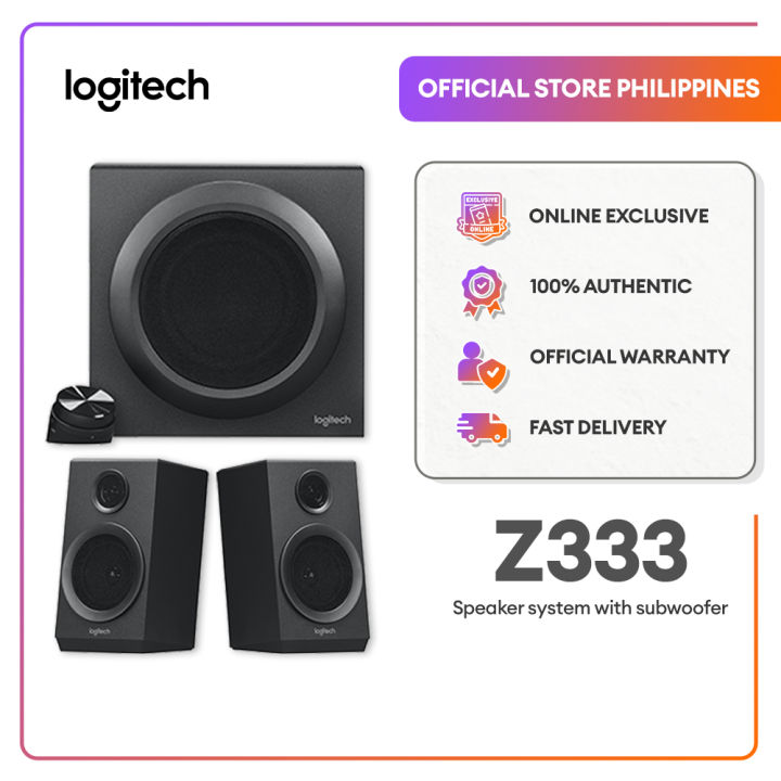 Logitech Z333 2.1 Multimedia Speaker System with Subwoofer, EU PLUG, 3 ...