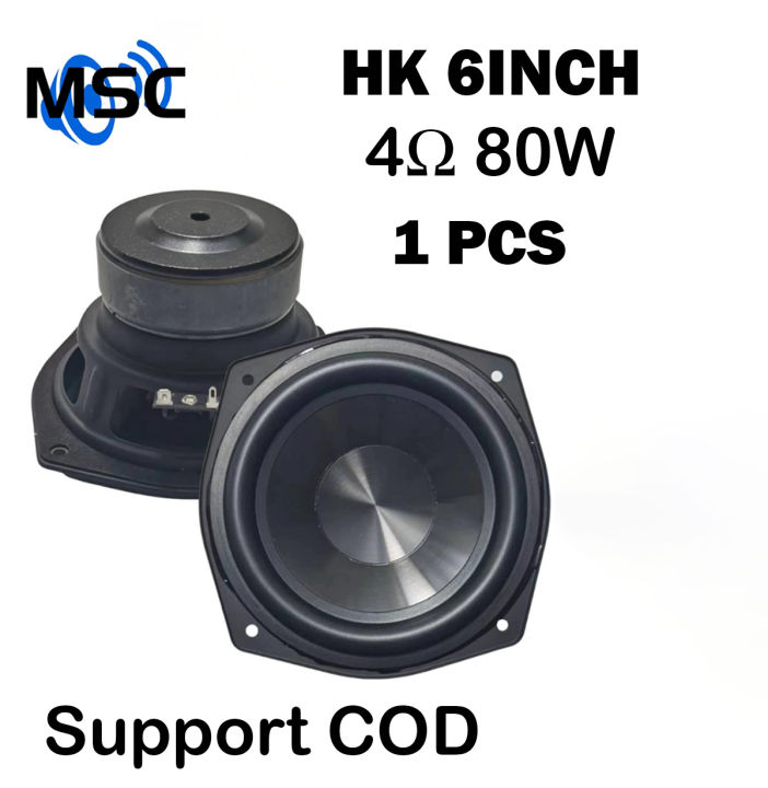 6-inch subwoofer 4Ω 80W Car speaker bass Subwoofer Loudspeaker | Lazada PH