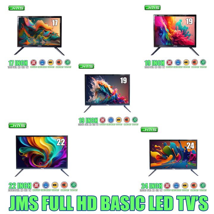 JMS FULL HD LED TV VARIATIONS 17 INCH TO 24 INCH ( NOT A SMART TV) | Lazada PH