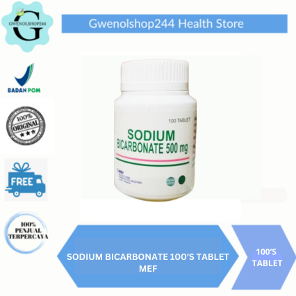 Sodium Bicarbonate 100's Tablet MEF - Vitamin Tubuh | Lazada Indonesia
