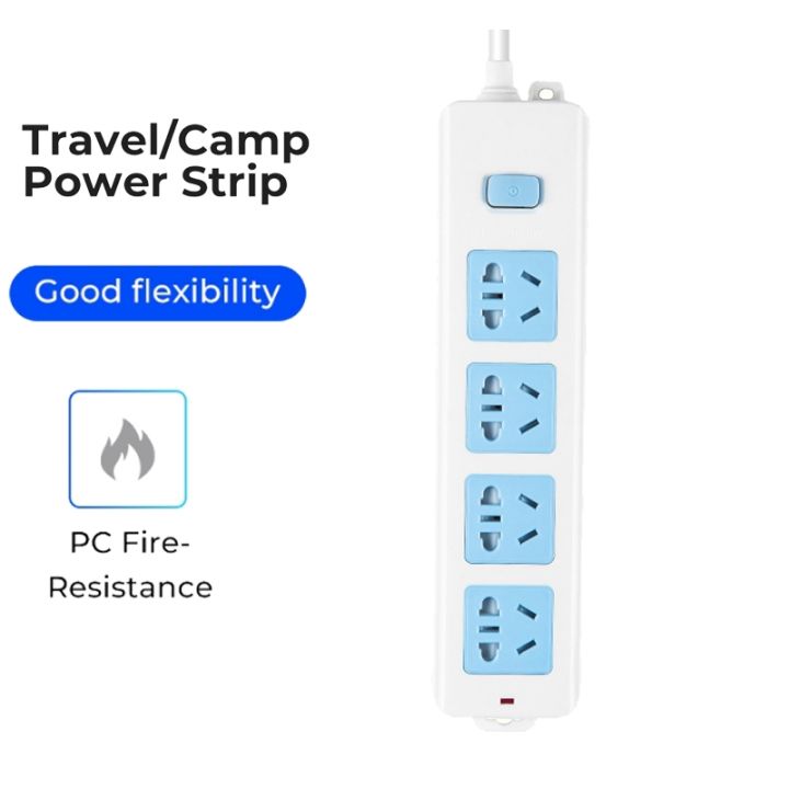 Household Multie-function 4 Way Lightning Electric Power Socket Strip ...