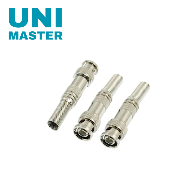 Uni Master Good Quality CCTV BNC Male Solderless Screw / BNC Connector ...