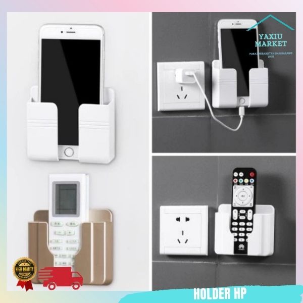 holder hp tempel dinding rak hp remot tempel tembok wall phone holder ...