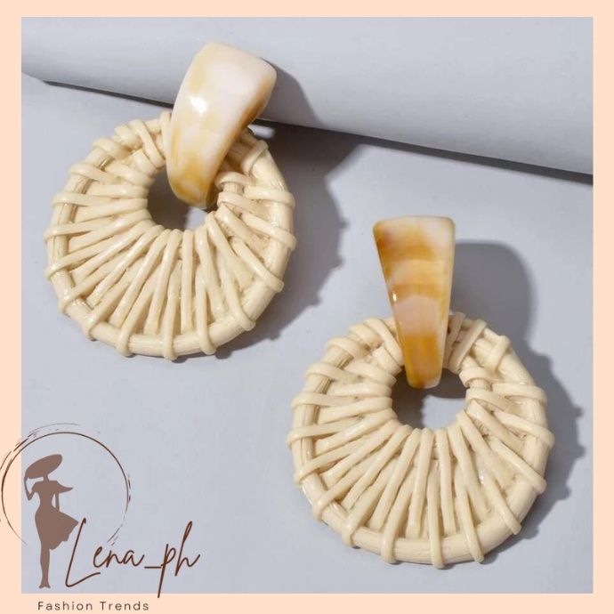 Woven Round Design Earrings Boho Fashion Earring | Lazada PH