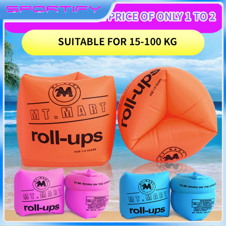 Diving inflatable swimming arm with float sleeves swimming ring tube ...