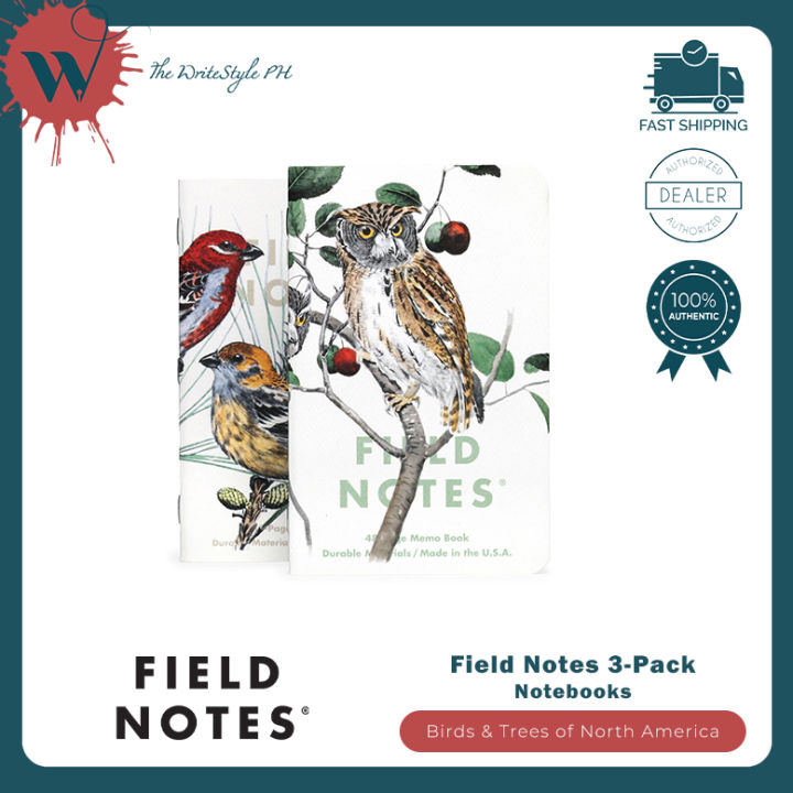 Field Notes Birds and Trees of North America Notebooks (3-Pack) | Lazada PH